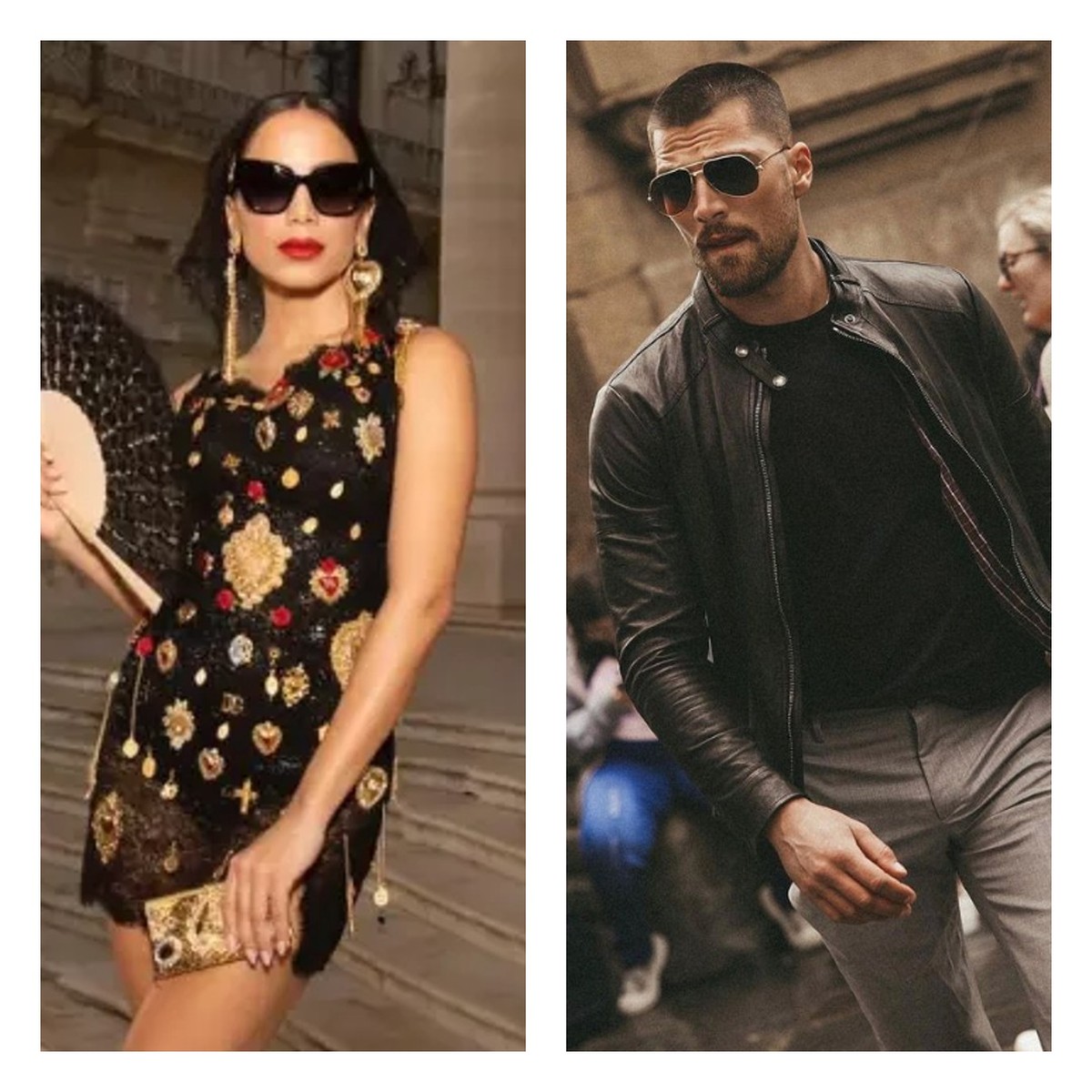 Anitta e Simone Susinna vão juntos à Alta Moda da Dolce&Gabbana