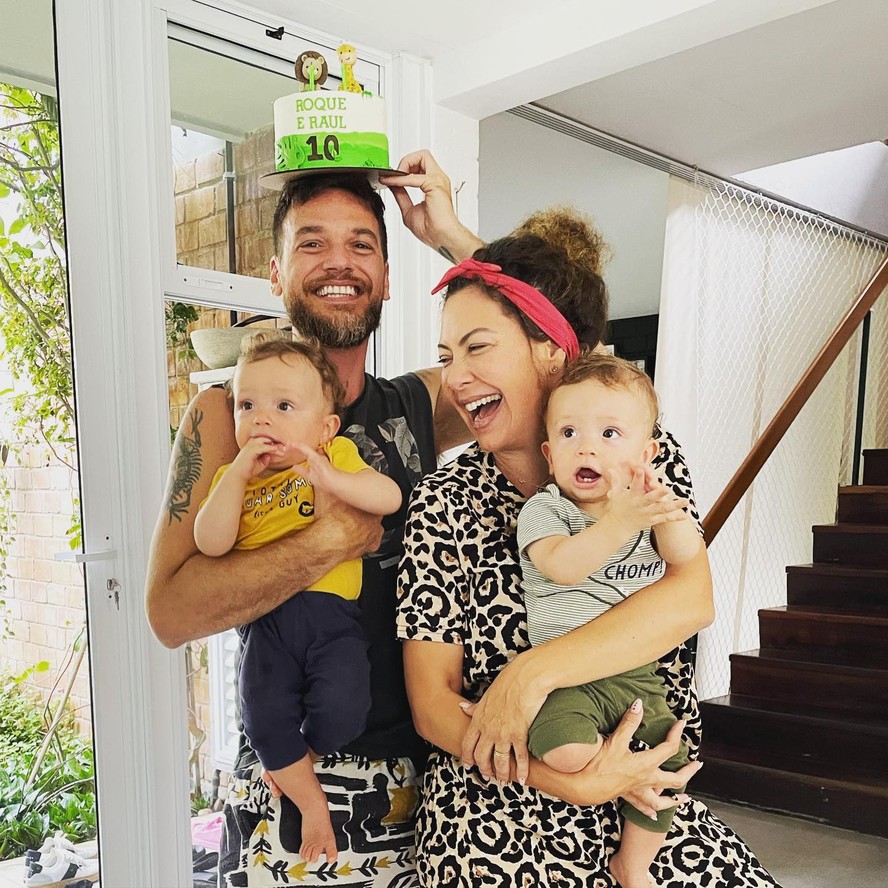 Fabiula Nascimento e Emilio Dantas celebram dez meses dos gêmeos ...