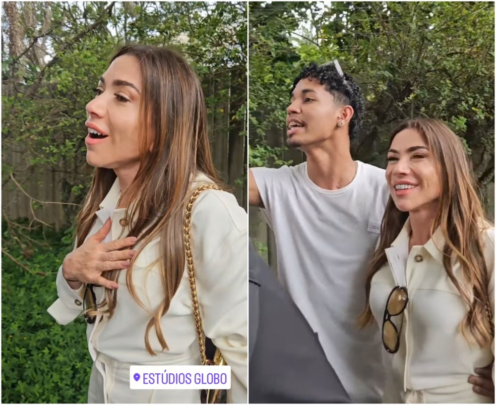 Patrícia Abravanel e Daniela Beyruti chegam aos Estúdios Globo para ...