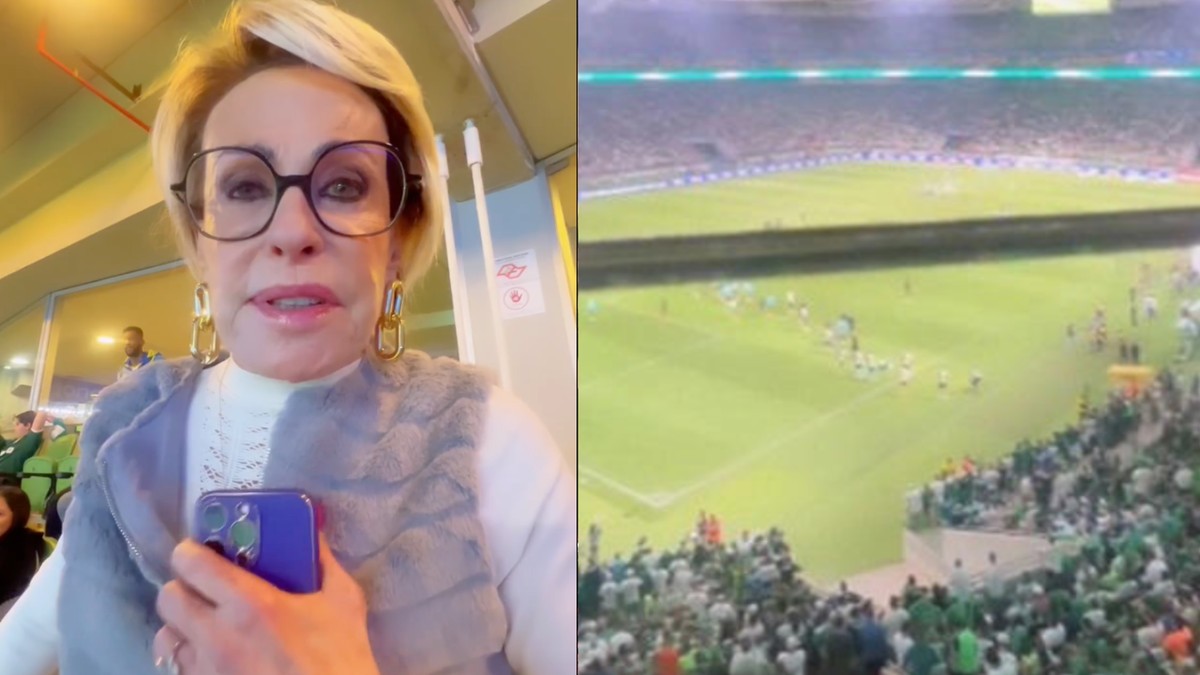 Ana Maria Braga se emociona com jogo do Palmeiras em SP: “Presente para ...