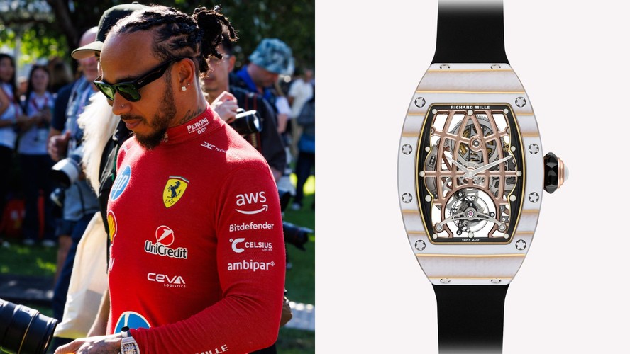 Lewis Hamilton usa relógio de R$ 3,4 milhões no primeiro dia do GP da ...