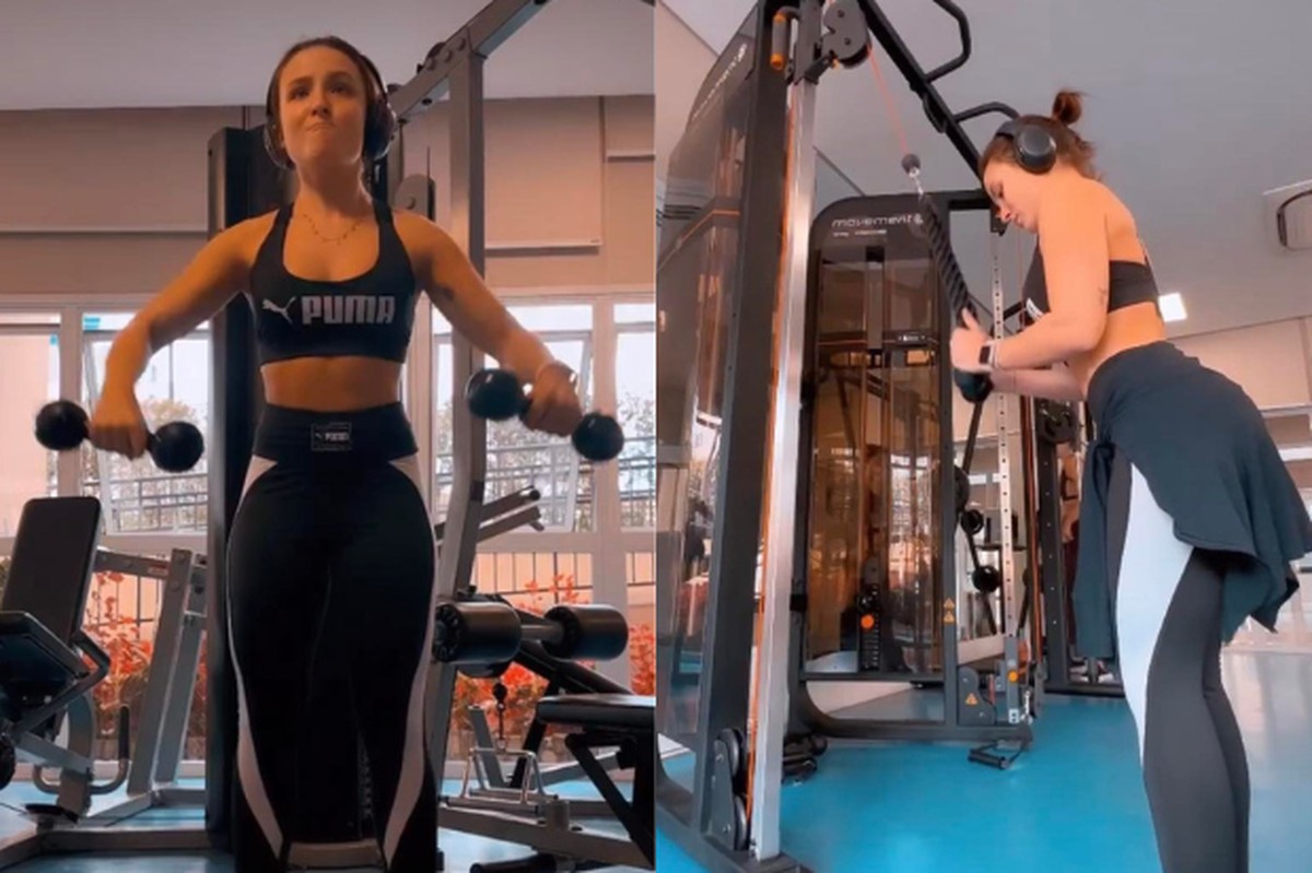 Larissa Manoela compartilha vídeo de treino: 'Tô de volta'