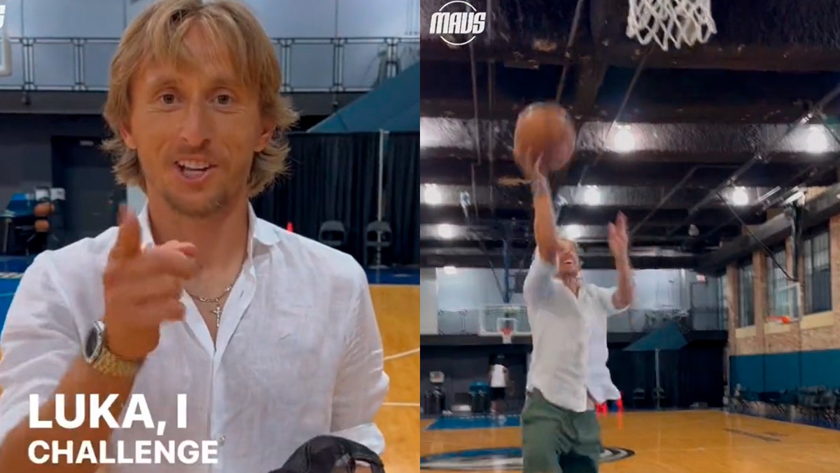 Modric se arrisca no Basquete e manda recado para Luka Doncic: “Eu te ...