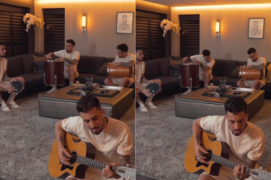 Alex Telles, lateral esquerdo da seleção, surge tocando diferentes ...