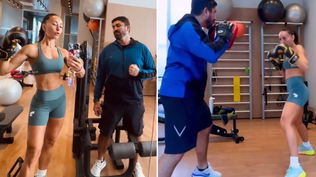 Sabrina Sato mostra treino de boxe: 'Recomeçar não é fácil'