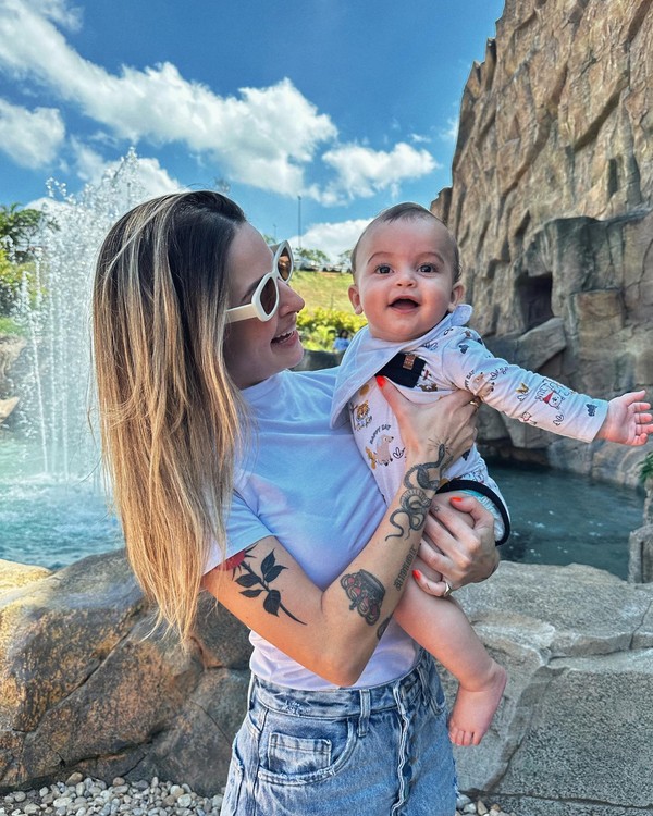 Tamy Contro mostra diversão com os filhos em parque: 'Domingo de aventuras'