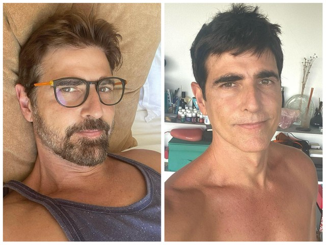 Reynaldo Gianecchini surge sem barba e com o cabelo retocado, e web reage: 'Não envelhece'