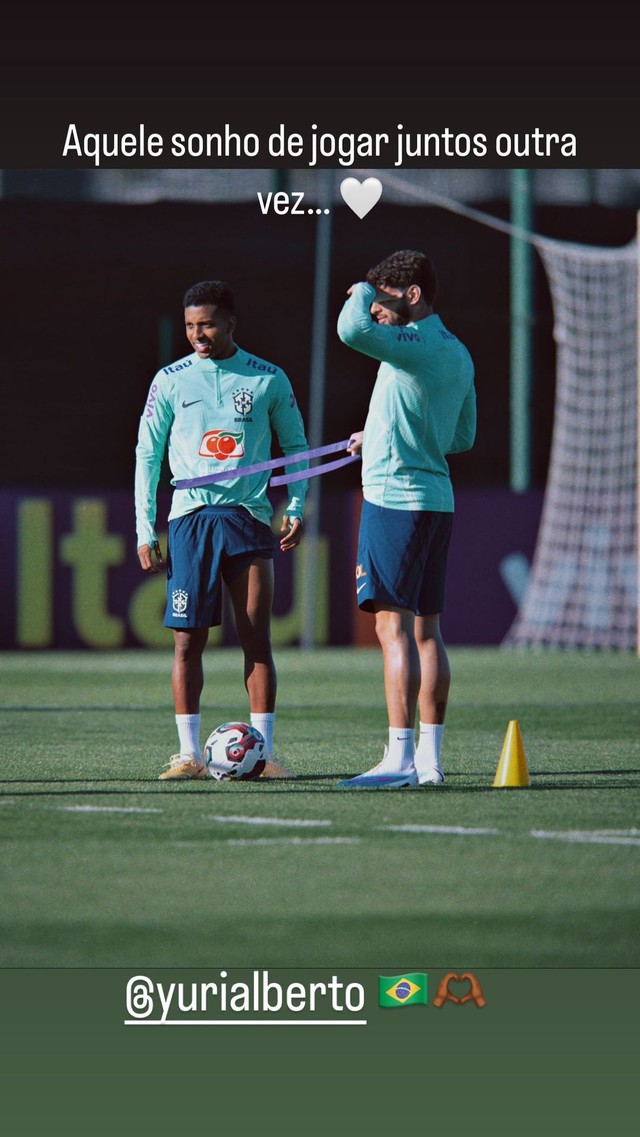 Rodrygo posta sobre reencontro com Yuri Alberto na Seleção: 'sonho de ...