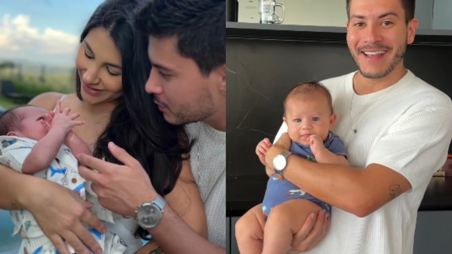 Jheny Santucci homenageia Arthur Aguiar em vídeo com os filhos: 'pai ...