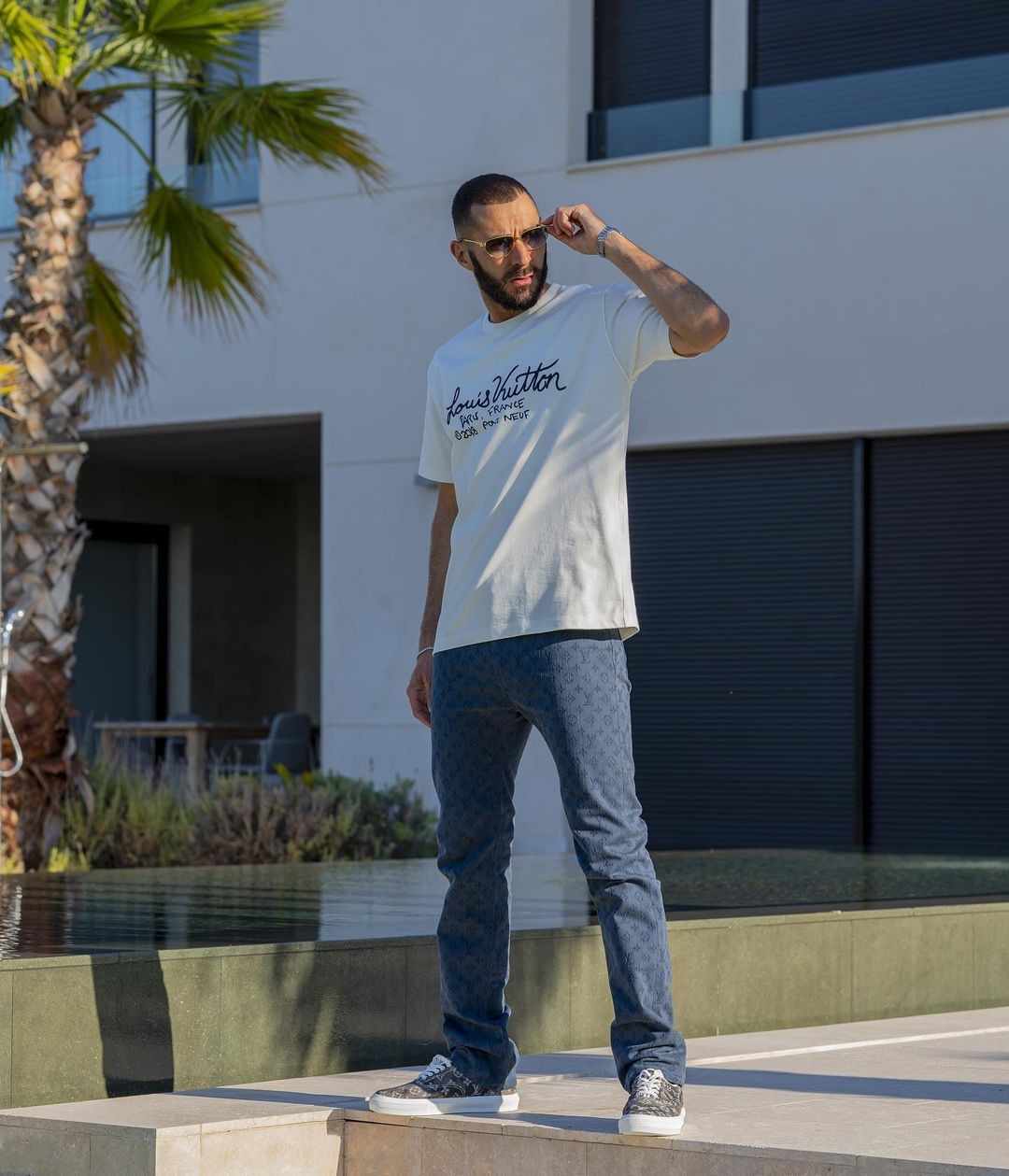 Karim Benzema, o melhor do mundo nos óculos, relógios e colares de luxo