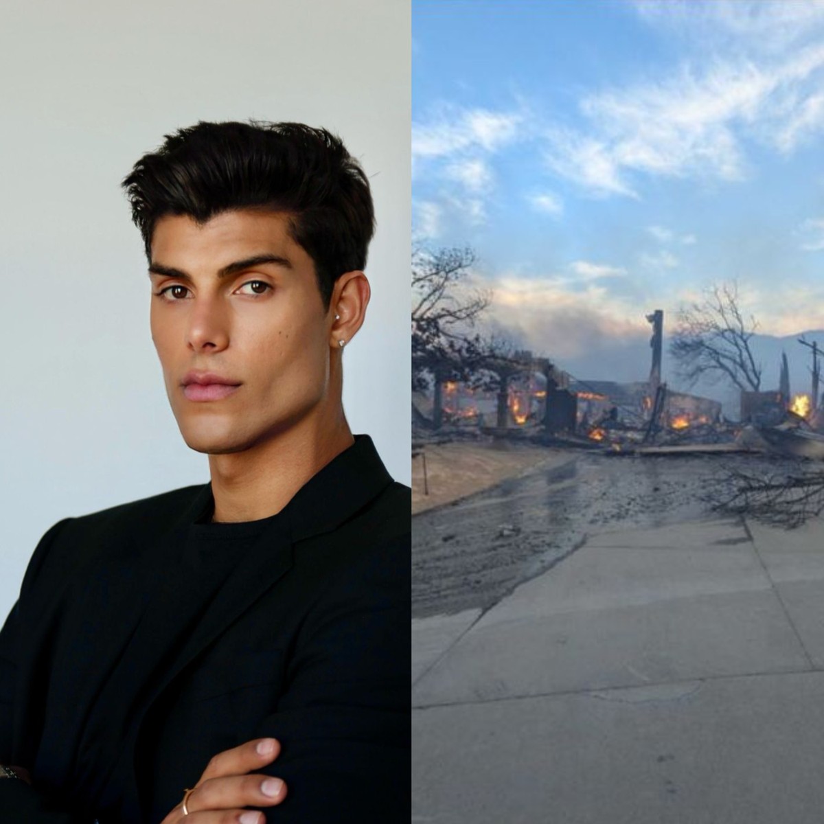 'Não sobrou nada': casa de modelo brasileiro é destruída durante ...