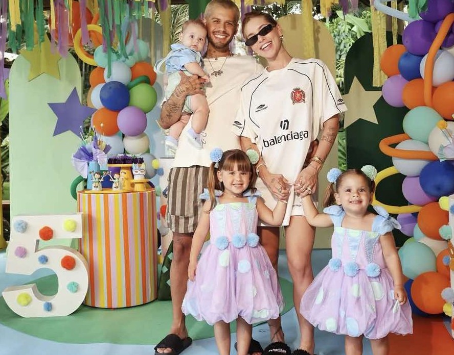 Virginia Fonseca e Zé Felipe celebram 5º mesversário de José Leonardo ...