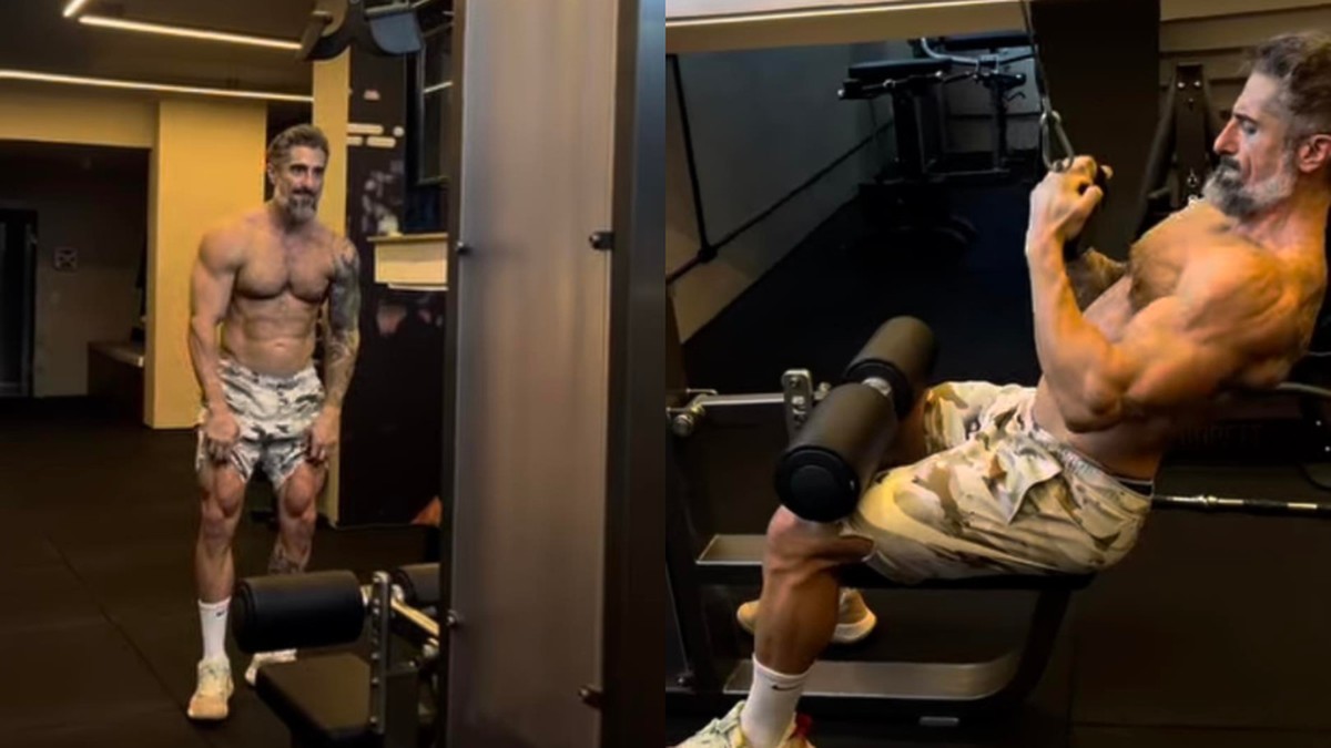 Marcos Mion mostra treino pesado e exibe físico: 'Melhor shape da minha ...