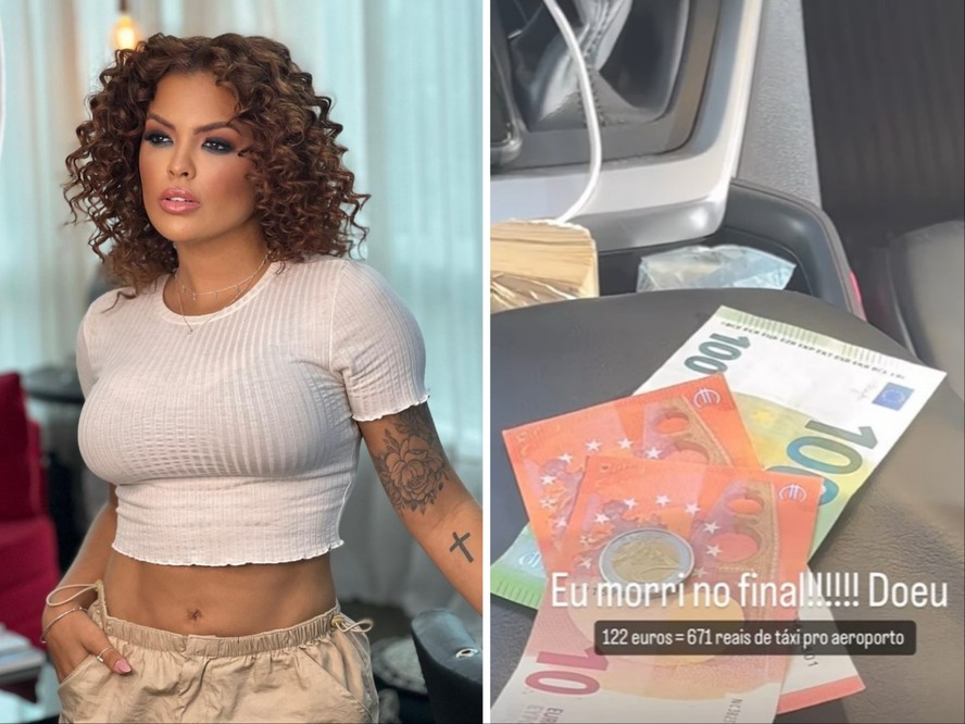 Na Itália, ex-BBB Paula Freitas gasta R$ 671 em corrida de táxi e ...