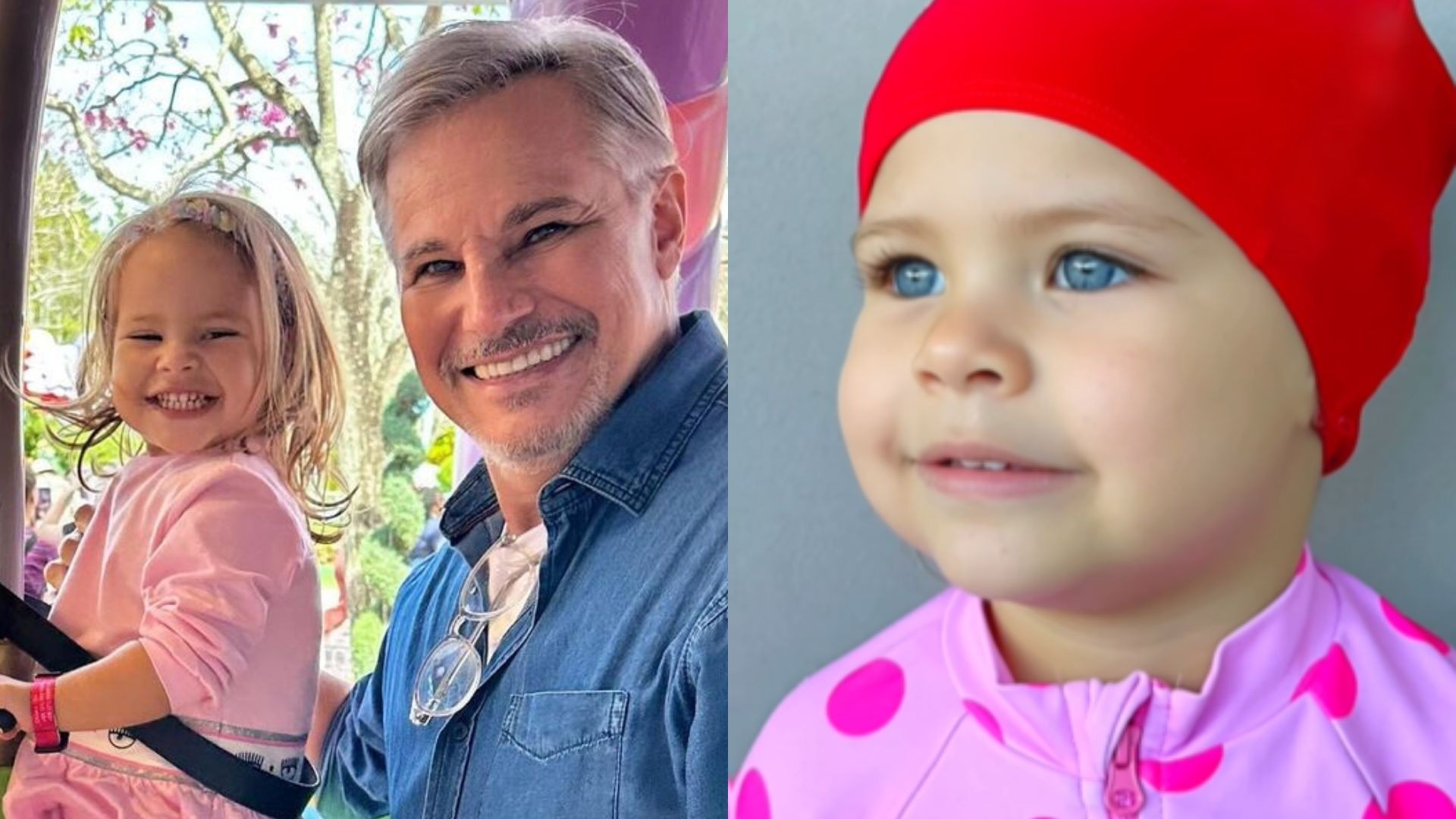 Edson Celulari mostra filha caçula na natação e impressiona com ...