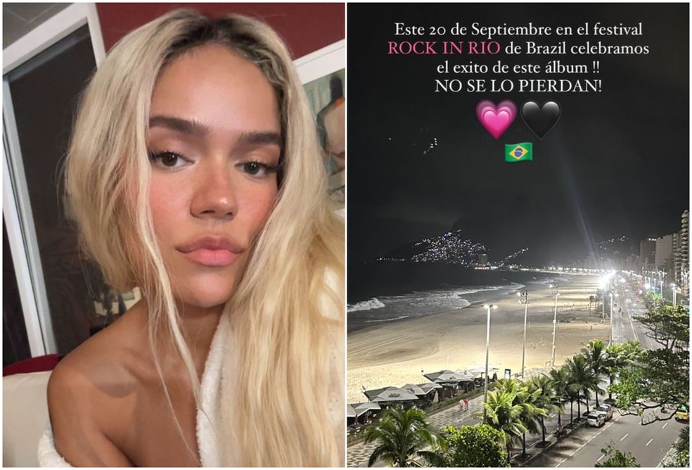 Karol G chega ao Brasil pra o Rock in Rio e manda mensagem para os fãs ...