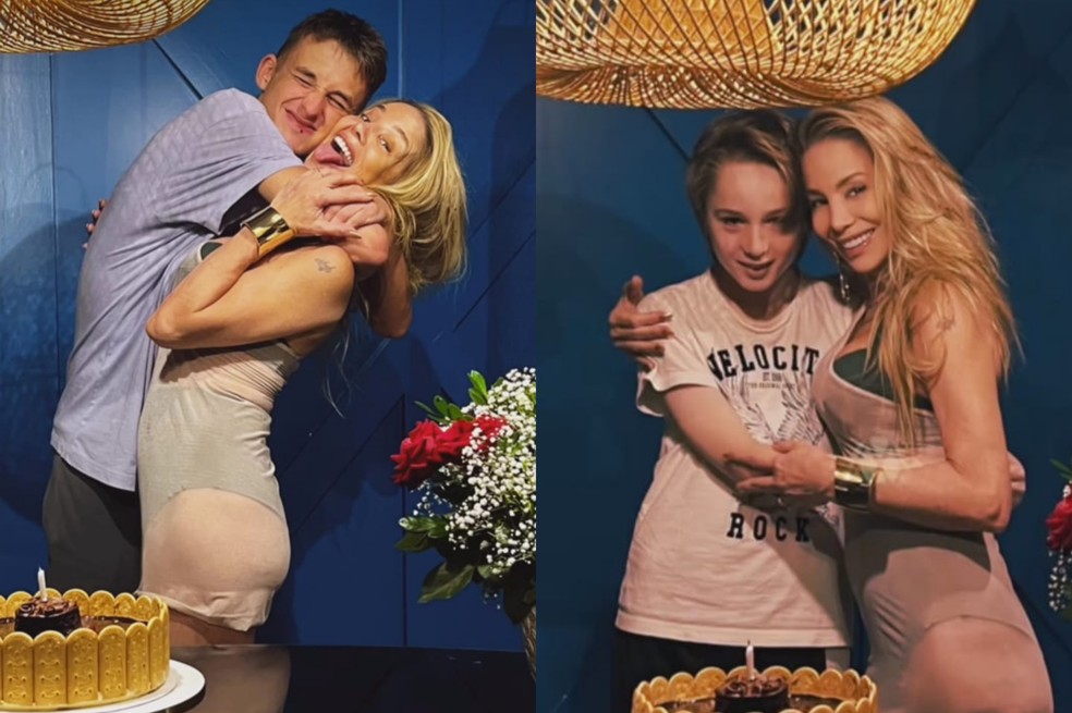 Danielle Winits comemora aniversário de 50 anos com festa simples ao lado dos filhos