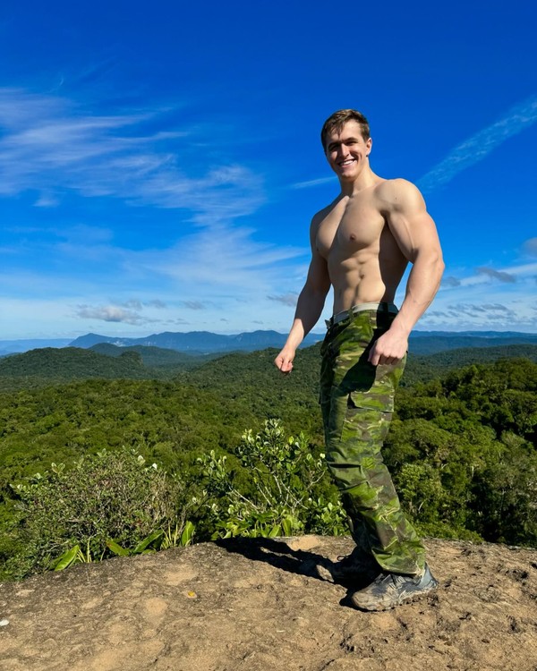 Vegetariano e sem bomba: como fisiculturista catarinense 'cresceu' e virou referência no meio ...