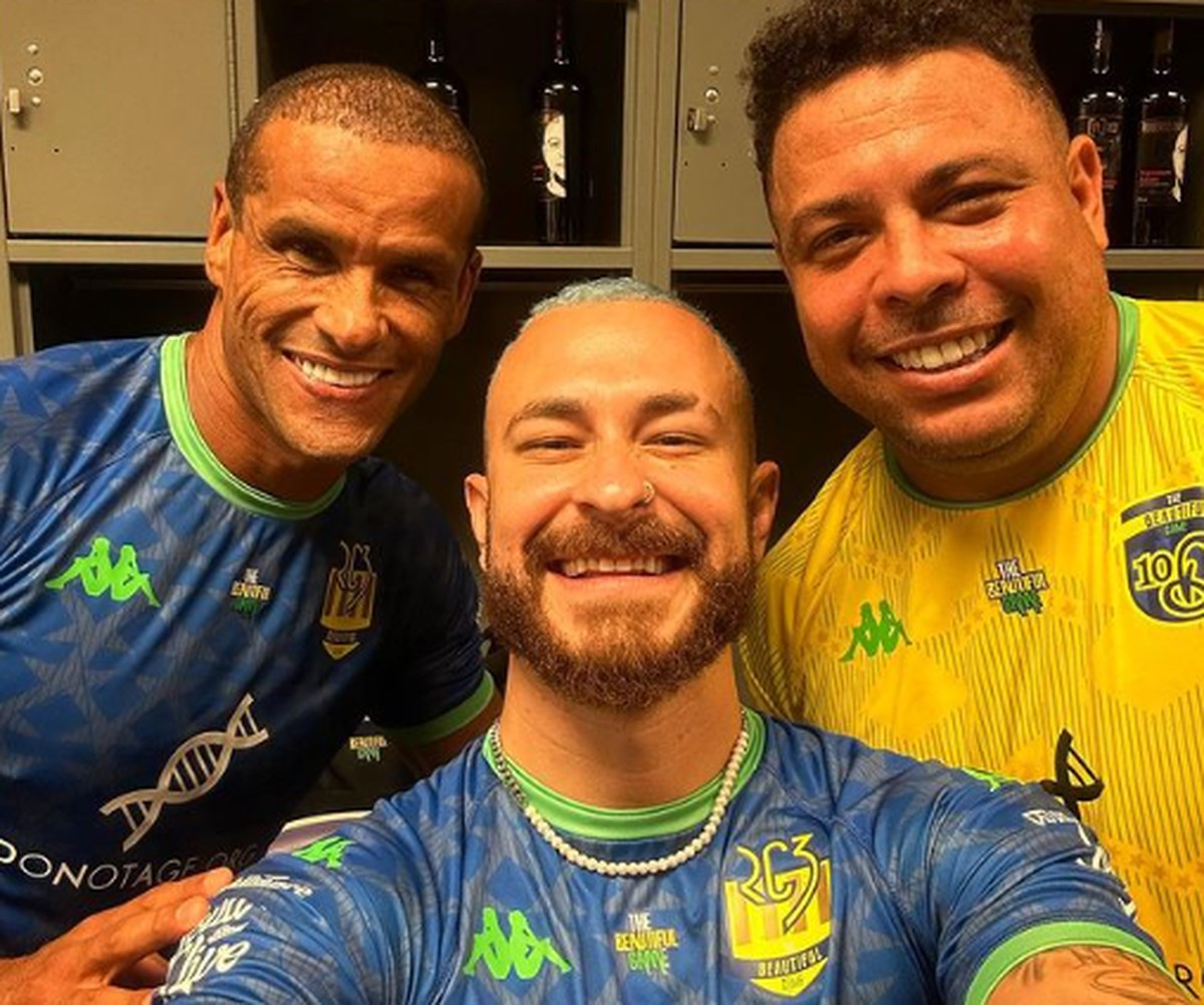 Fred celebra encontro com Rivaldo e Ronaldo: 'Sonho que vivo todos os dias'