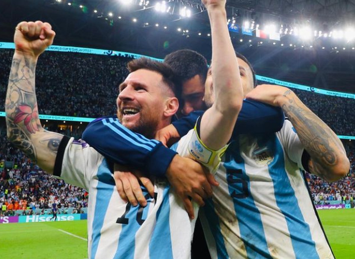Messi comemora vitória da Argentina contra a Holanda: 'Estamos entre os ...