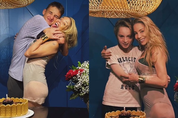 Danielle Winits comemora aniversário de 50 anos com festa simples ao lado dos filhos