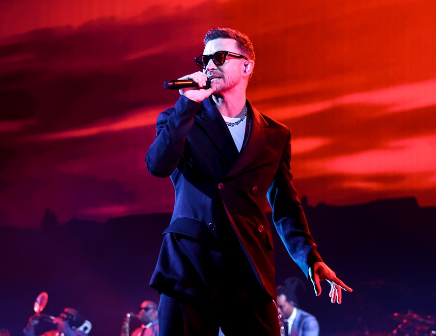 Veja os melhores looks usados por Justin Timberlake em sua turnê ...