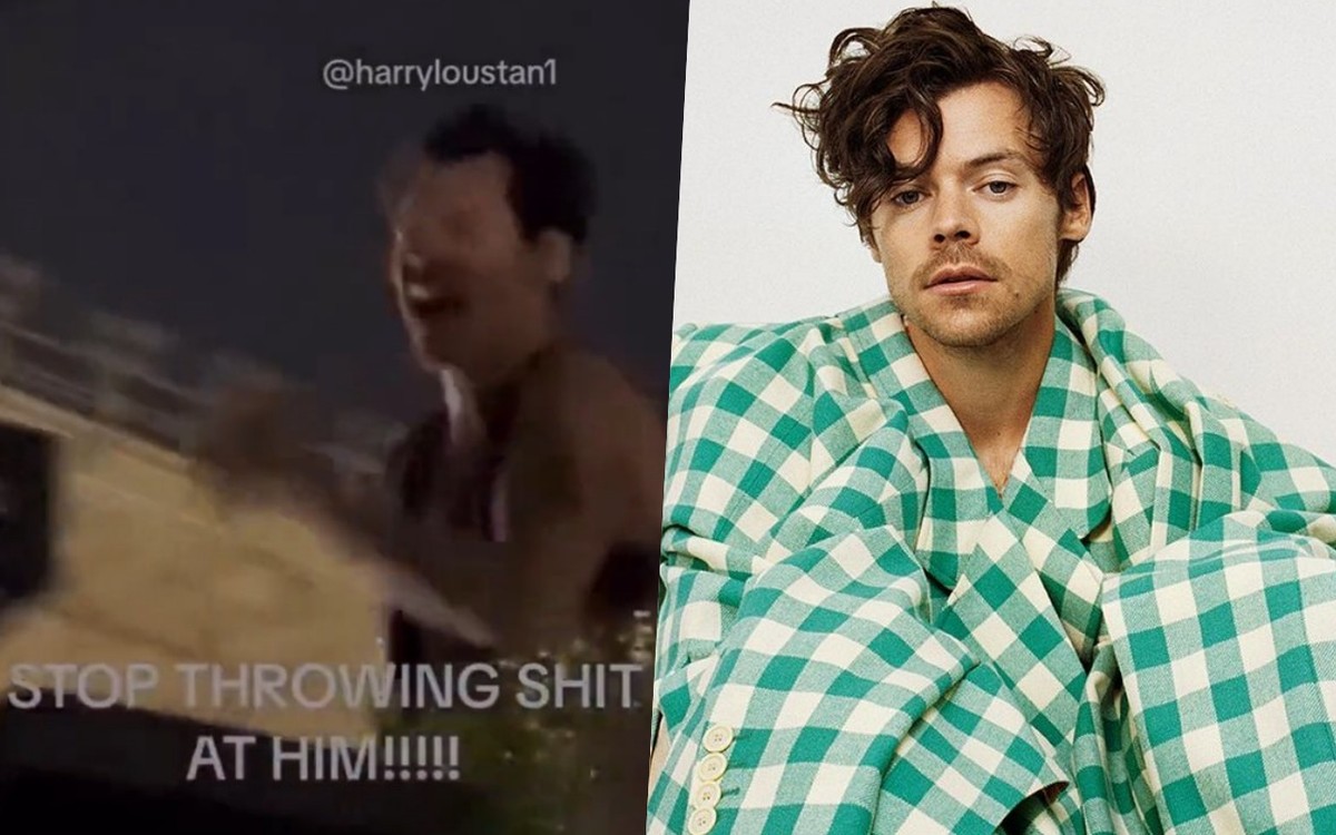 Harry Styles é atingido no olho por objeto durante show