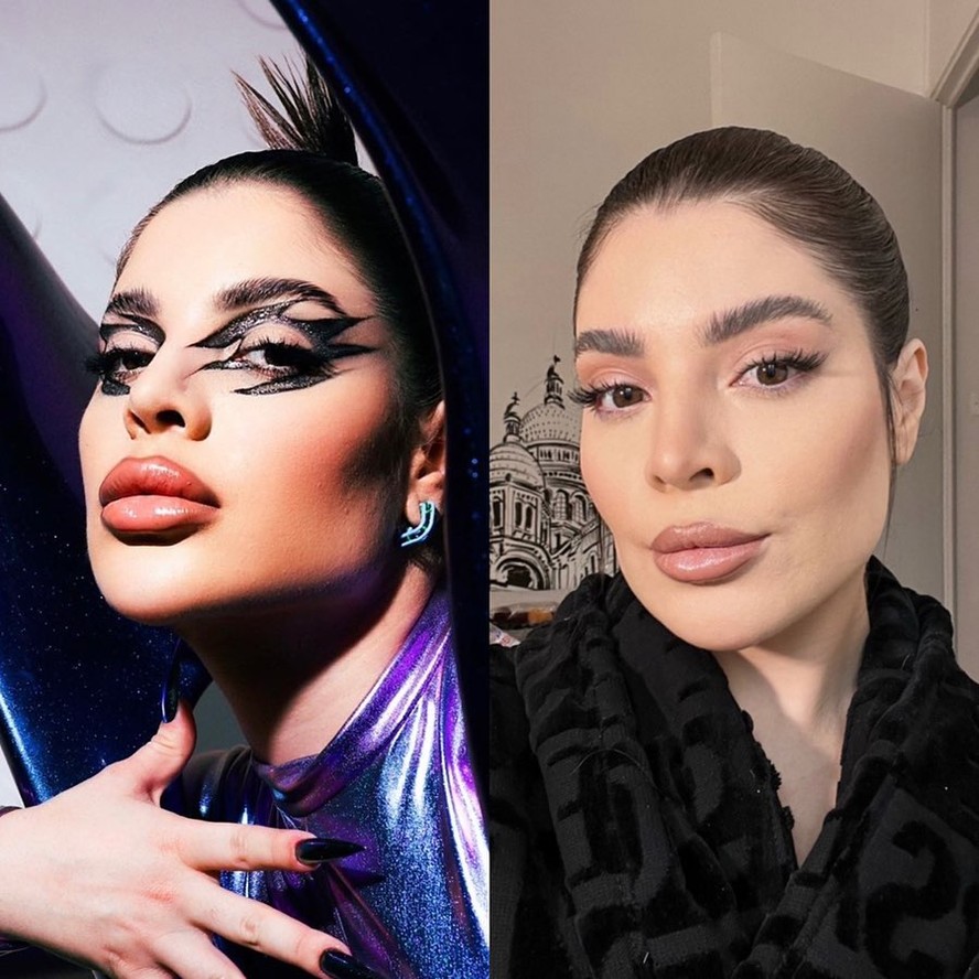 Gkay mostra primeira maquiagem feita após a retirada do preenchimento ...