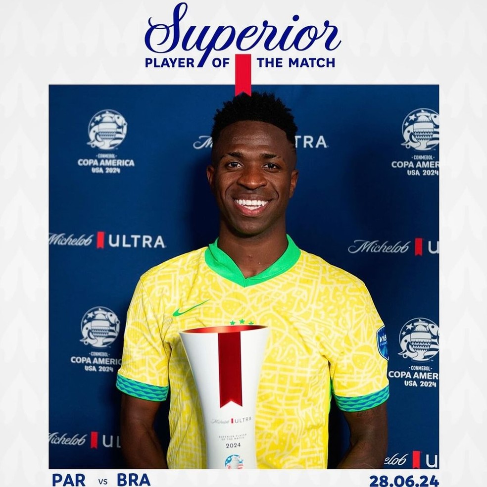 Vini Jr. posta após vitória do Brasil na Copa América: 'orgulho de ser ...