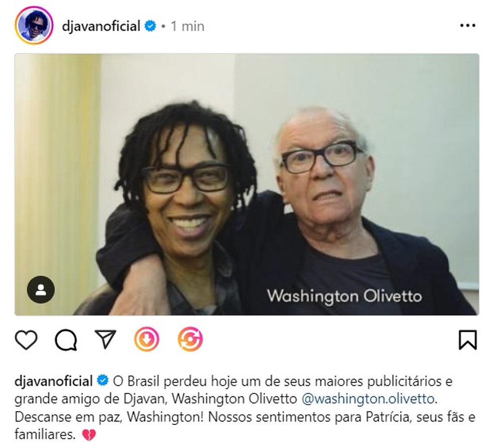 Morre Washington Olivetto no Rio de Janeiro; Boninho, Bial, Huck e ...