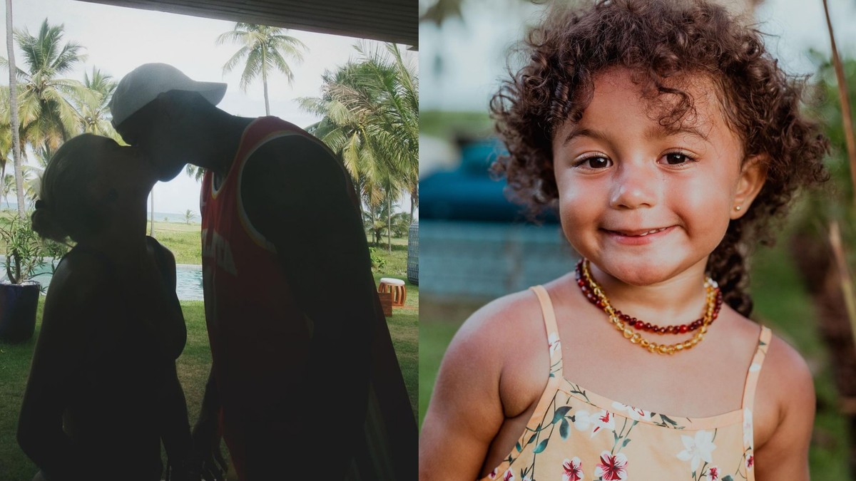 Lorena Improta abre álbum de férias com Léo Santana e filha: 'Book de hoje'